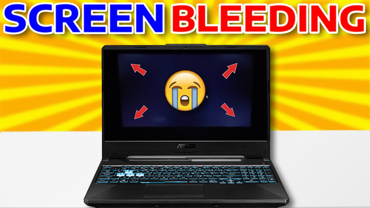 Screen Bleeding Issue On My Asus Tuf F15😢 - YouTube