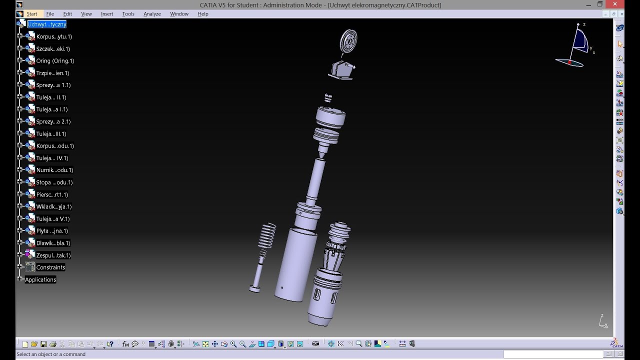 CATIA V5 - DMU FITTING - YouTube