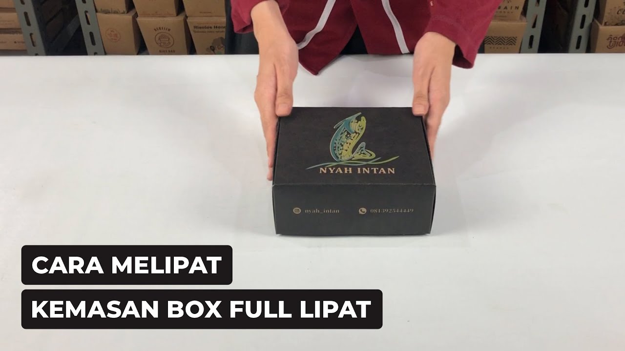 TUTORIAL CARA MELIPAT KEMASAN BOX FULL LIPAT KEMASAN AKSESORIS ...