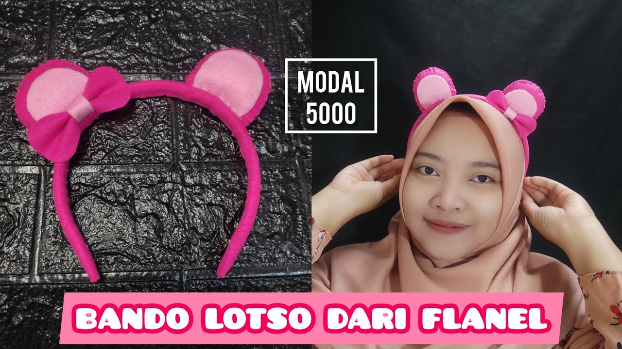 MEMBUAT BANDO LOTSO DARI KAIN FLANEL MODAL 5000 - YouTube