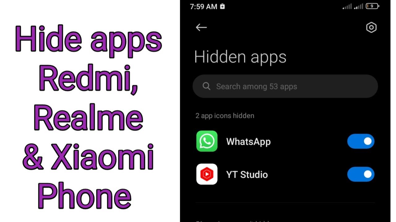 Hide apps in Android without third-party software | Redmi, Realme ...