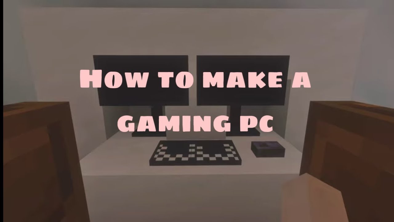 How to make a gaming PC in Minecraft! - YouTube