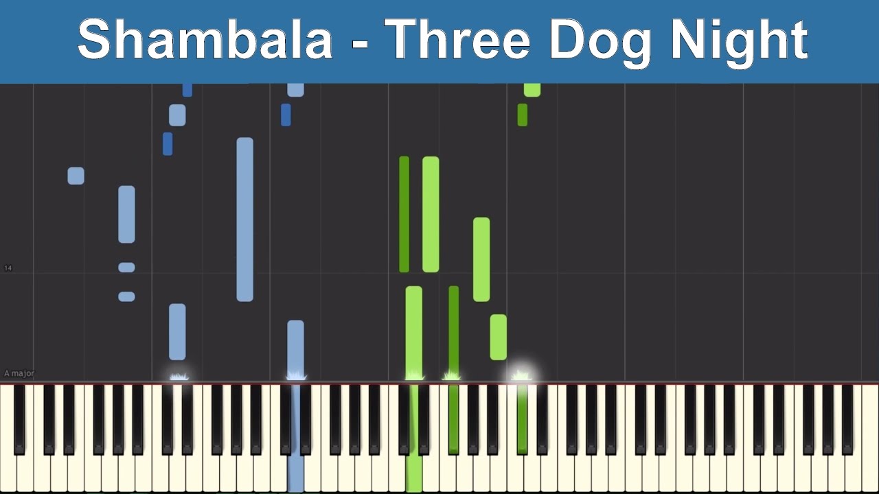 Shambala - Three Dog Night - Synthesia Piano Tutorial - YouTube