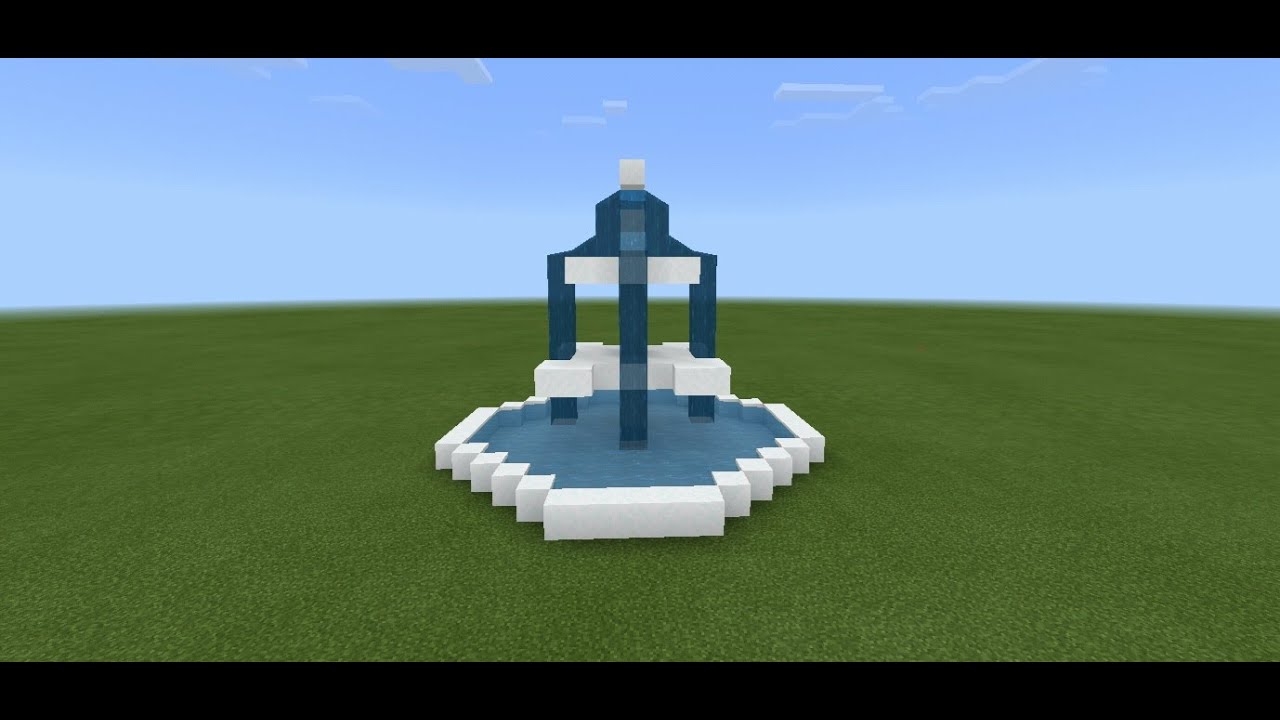 COMO HACER UNA HERMOSA🤩FUENTE EN "MINECRAFT"🔱 - YouTube