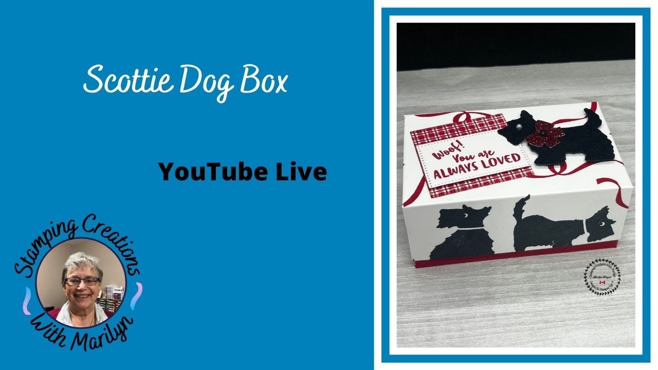 How to make an cute little box using the Christmas Scottie Dog!! - YouTube