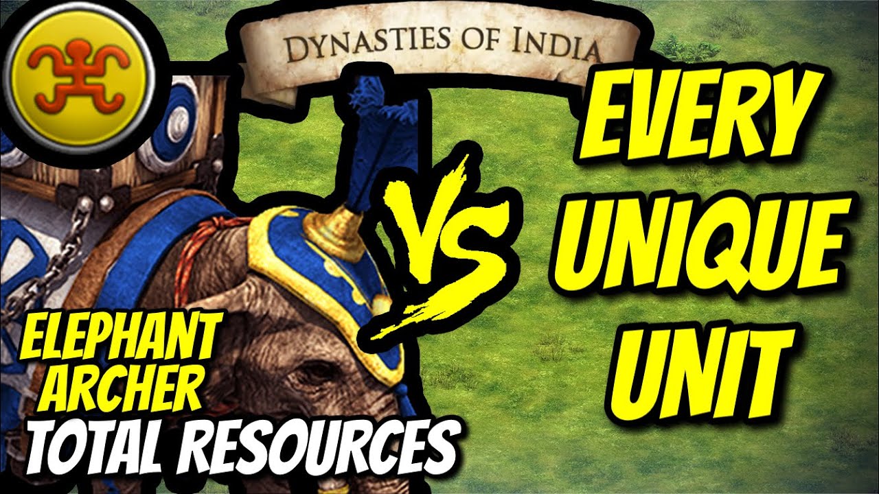 ELITE ELEPHANT ARCHER (Bengalis) vs EVERY UNIQUE UNIT (Total Resources ...
