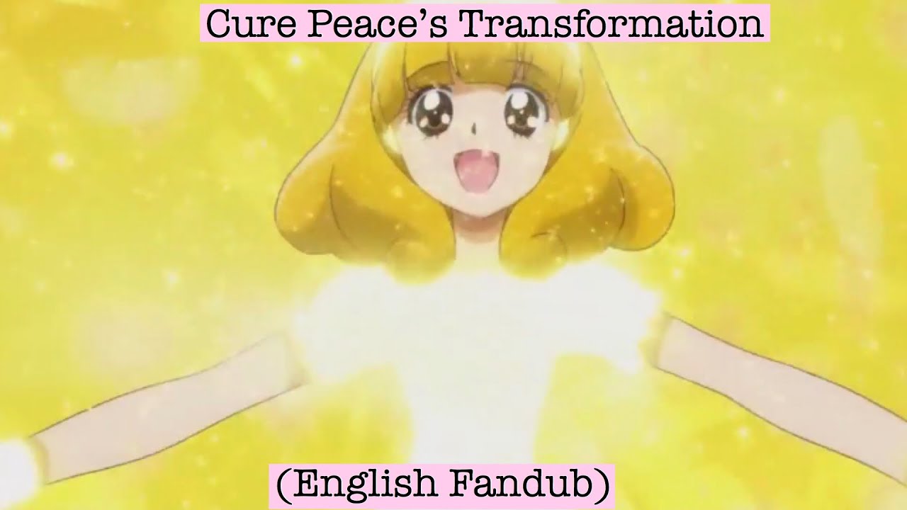 Smile Pretty Cure| Cure Peace’s Transformation (English Fandub) - YouTube