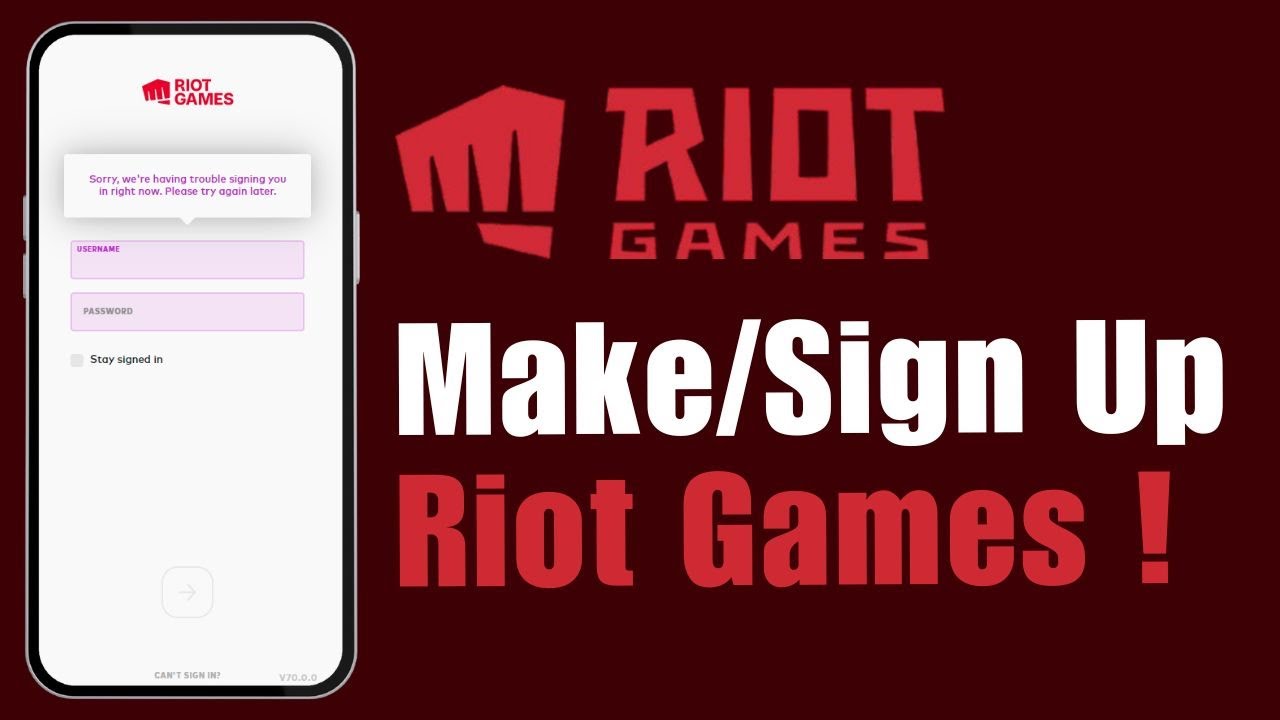How to Make a Riot Account - Sign Up Riot Games Account ! - YouTube