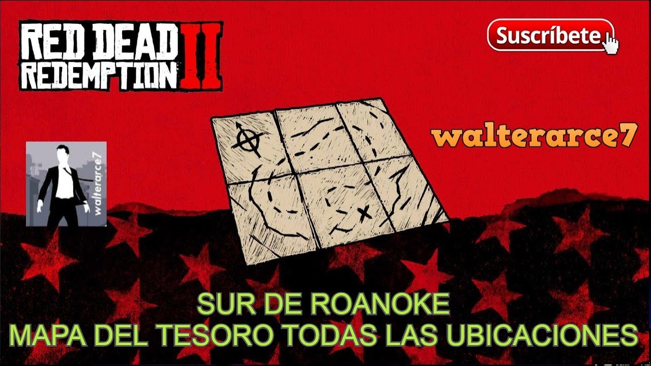 SUR DE ROANOKE MAPA DEL TESORO TODAS LAS UBICACIONES FACIL Y RAPIDO RED ...