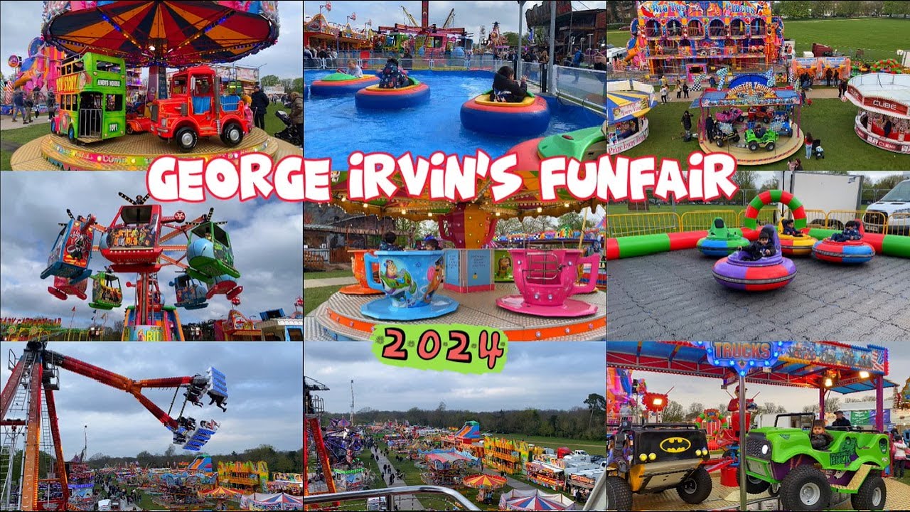 2024 George Irvin’s Easter Funfair Hampton Court Green London UK - YouTube