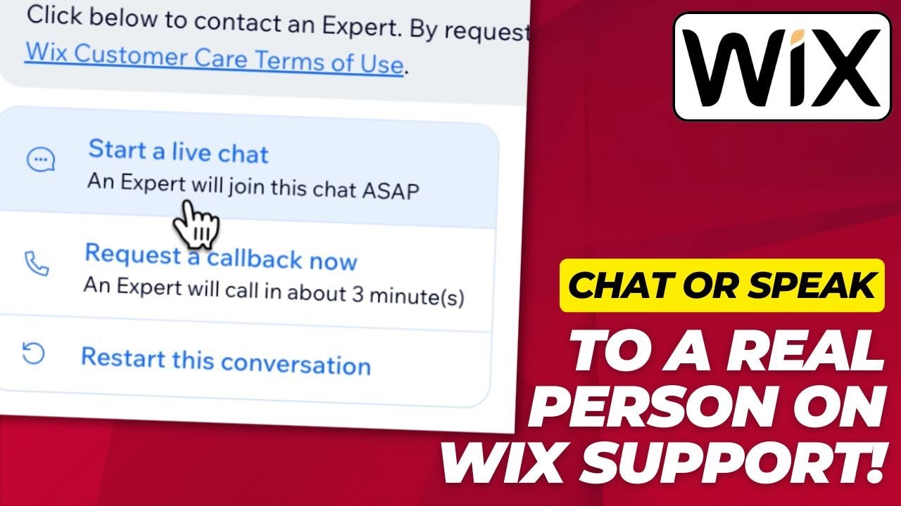 How to Contact WIX Support or Customer Service by Phone or Chat on 2026 ...