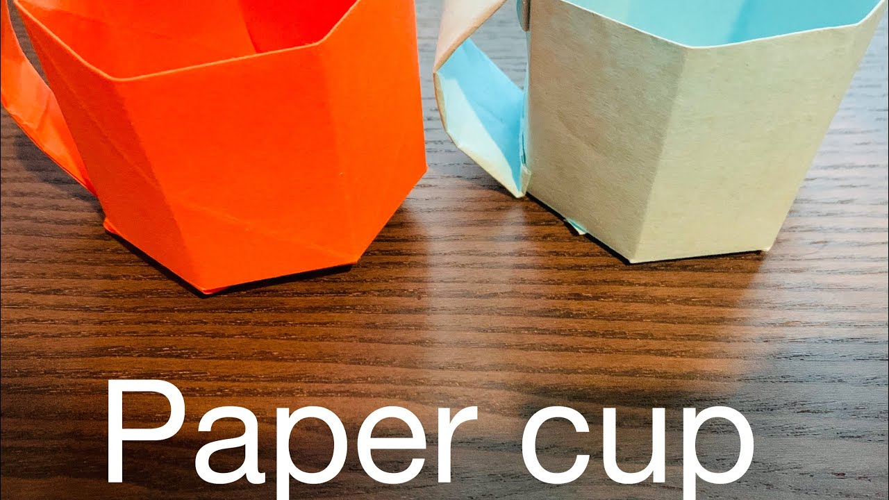How to make paper cup || craft work || part-9 - YouTube