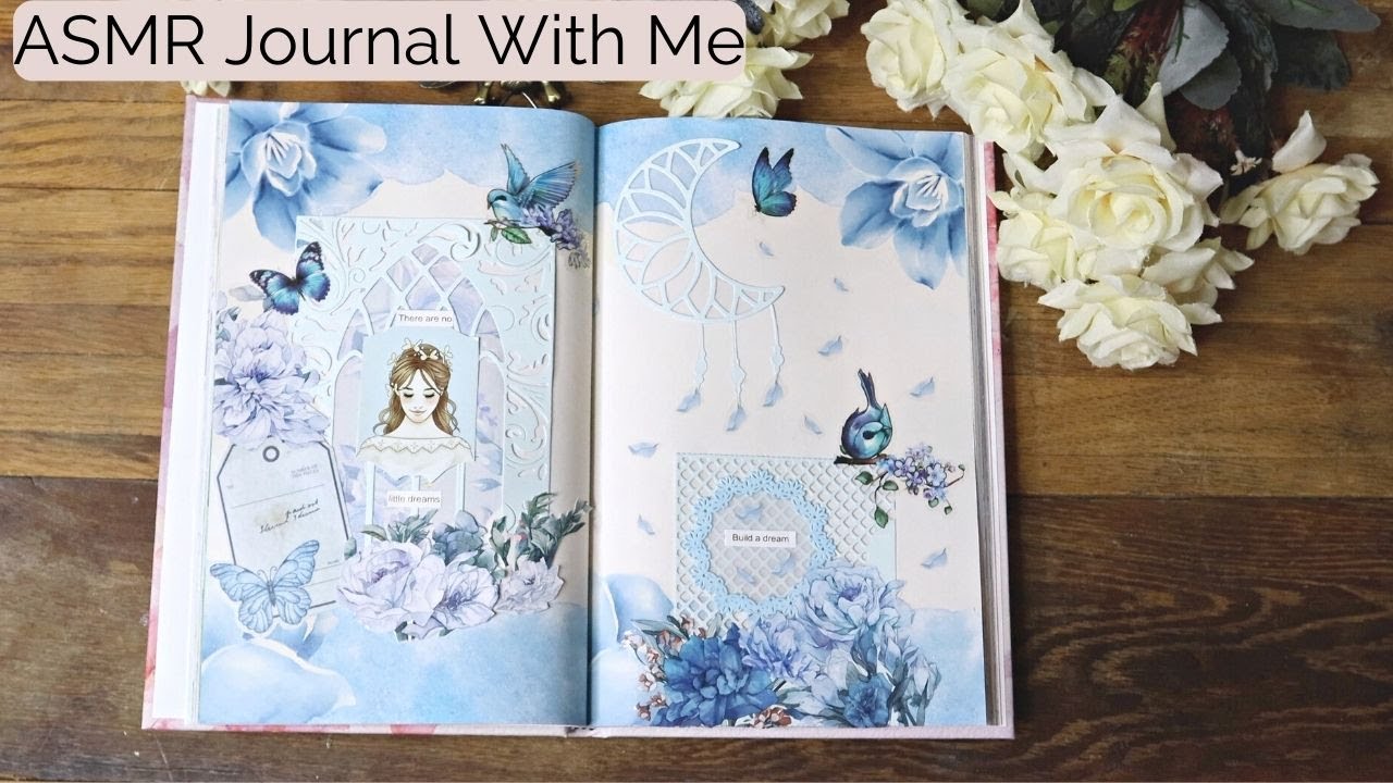 Journal With Me| ASMR📔💙 #journal #vintagejournal #ASMR #asmrjournaling ...
