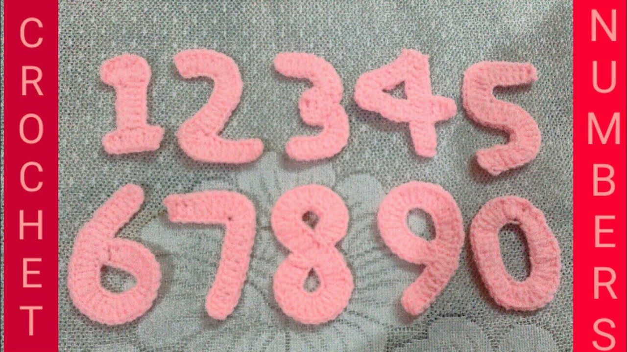 How To Crochet Numbers : 7 and 8 - YouTube