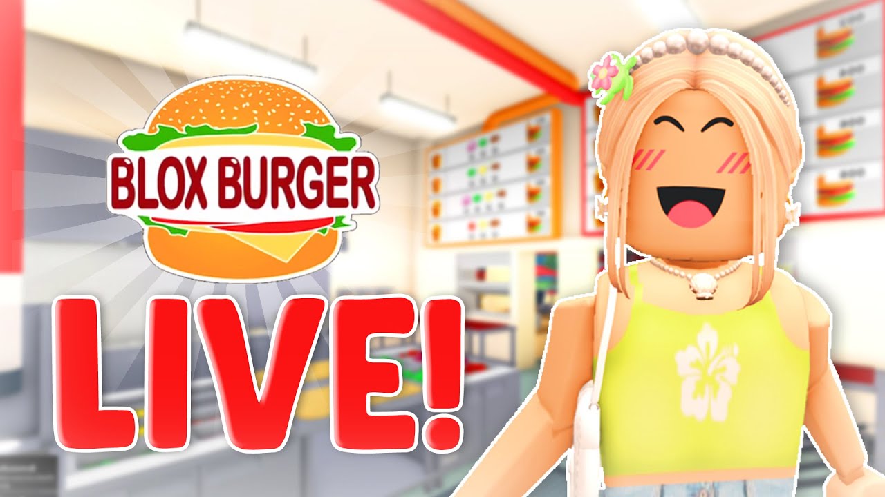 🍔WORKING AT BLOX BURGER LIVE!! (Lets Work Together!) - YouTube