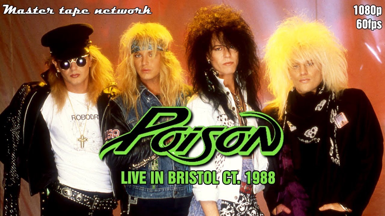 Poison Live In Bristold CT. 1988 Open Up and Say Ahh Tour Master Tape ...