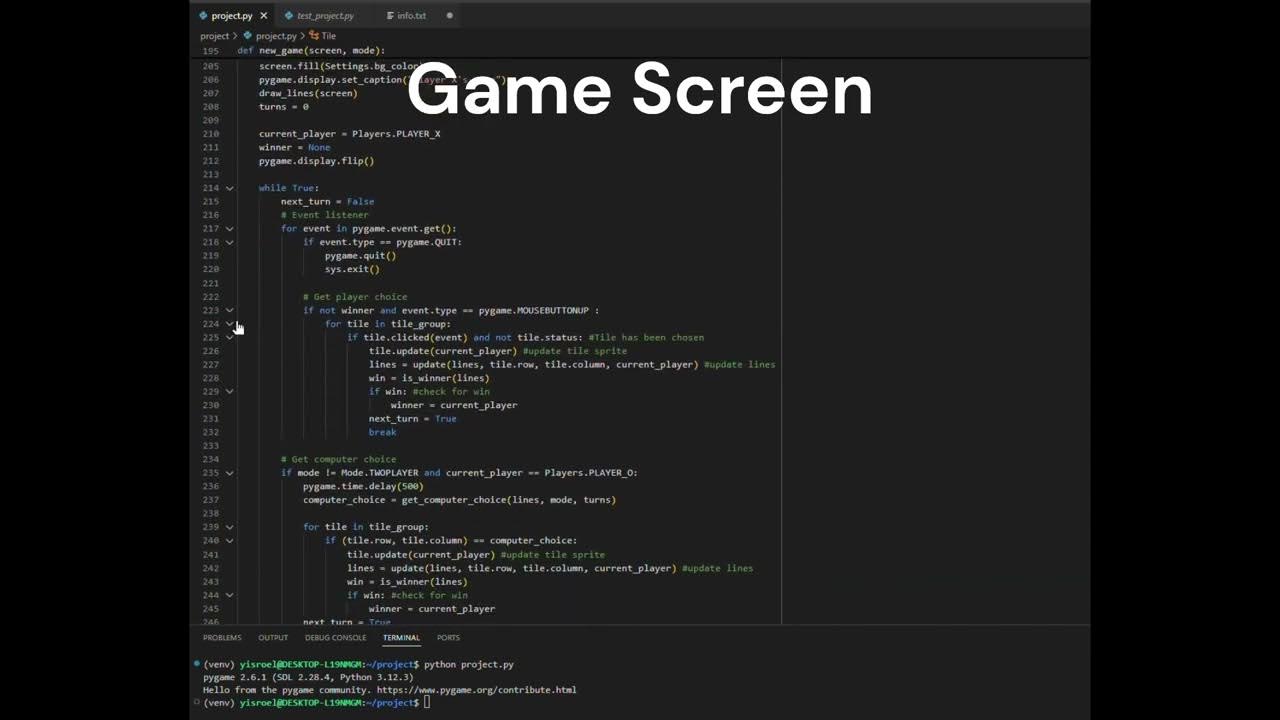 Tic-Tac-Toe: CS50P final project - YouTube