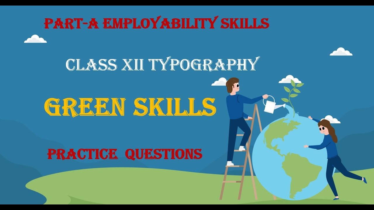 green skill class xii typography practice questions - YouTube