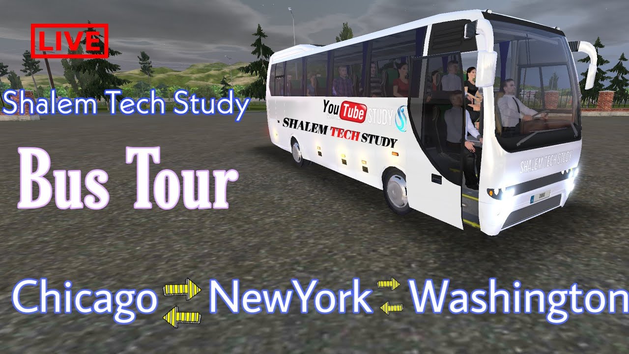 Bus Simulator Ultimate 🔥 Live Tour 🔥{ English, Telugu & Hindi } | Shalem Tech Study | - YouTube