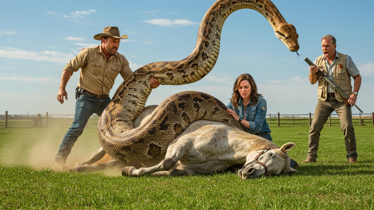 Brave Heroes Saves Autistic Horse from Giant Python Deadly Coils - YouTube