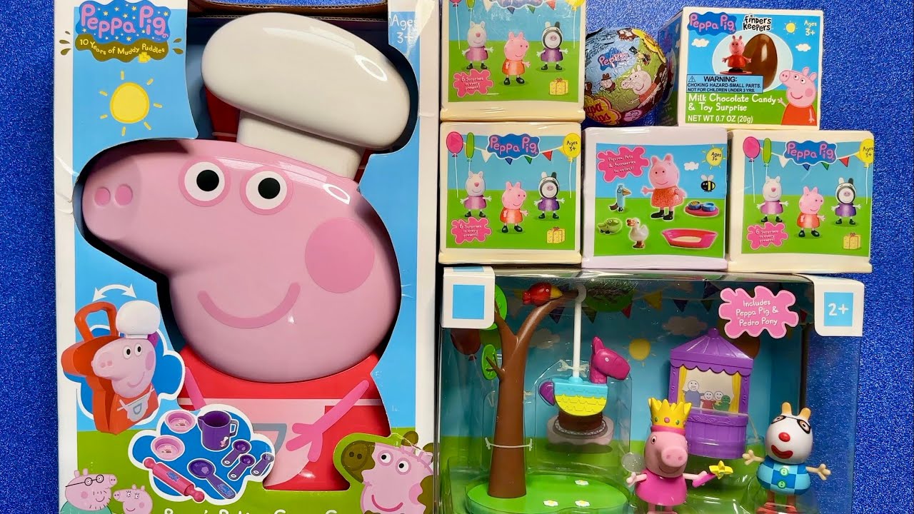 16 Minutes Satisfying with Unboxing Cute Peppa Pig Toy Collection ASMR ...