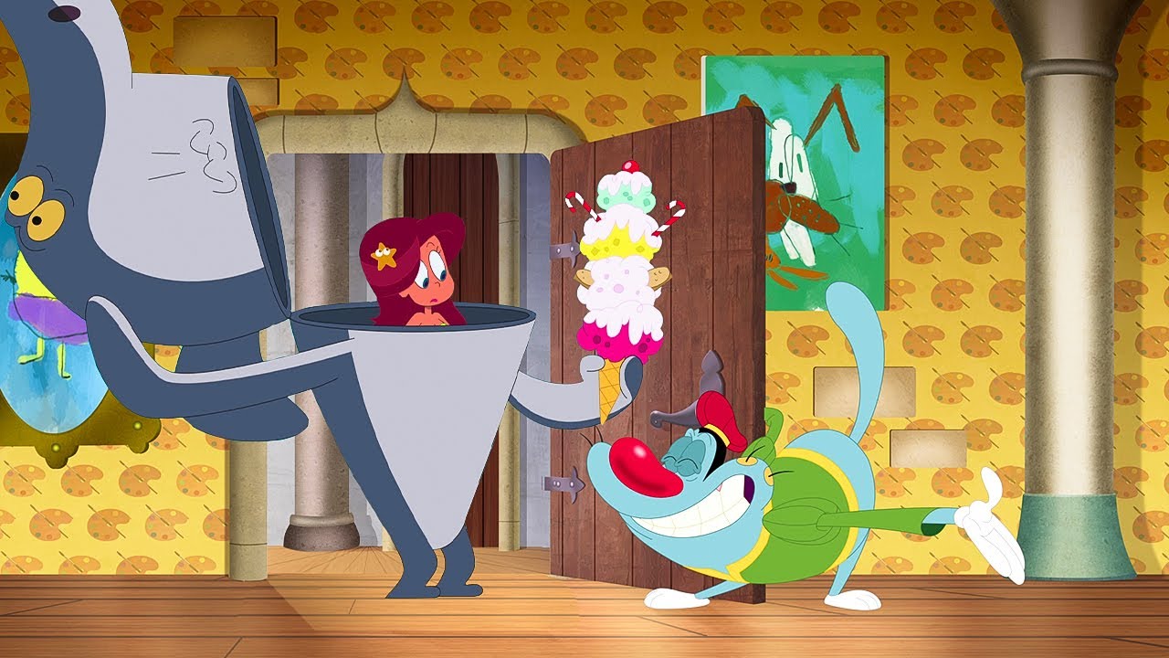 Oggy and the Cockroaches - Zig & Sharko 😅 Italian ice cream 😅 Full ...