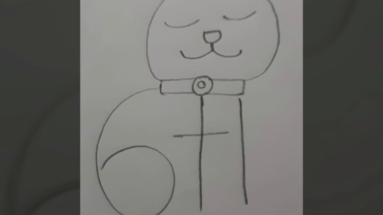 DRAW A CAT USING NUMBERS - STEP BY STEP TUTORIAL DRAWING! - YouTube