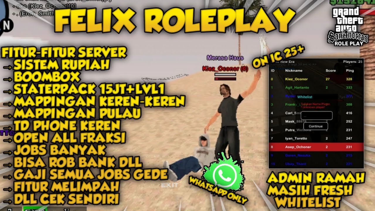 (REVIEW) SERVER TANPA DISCORD TERDAMPAR DI PULAU😱!? FELIX ROLEPLAY ...