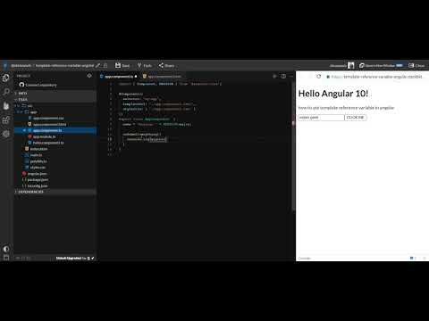 template reference variable angular - YouTube