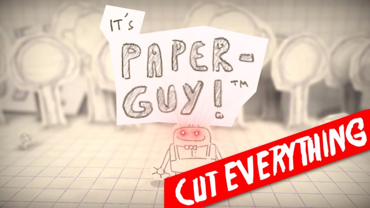 It's Paper Guy CUT EVERYTHING Itchio Indie Free To Play Game - YouTube