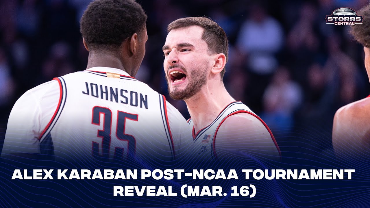 Alex Karaban Post-NCAA Tournament Reveal Media Availability - 3/16/25 ...