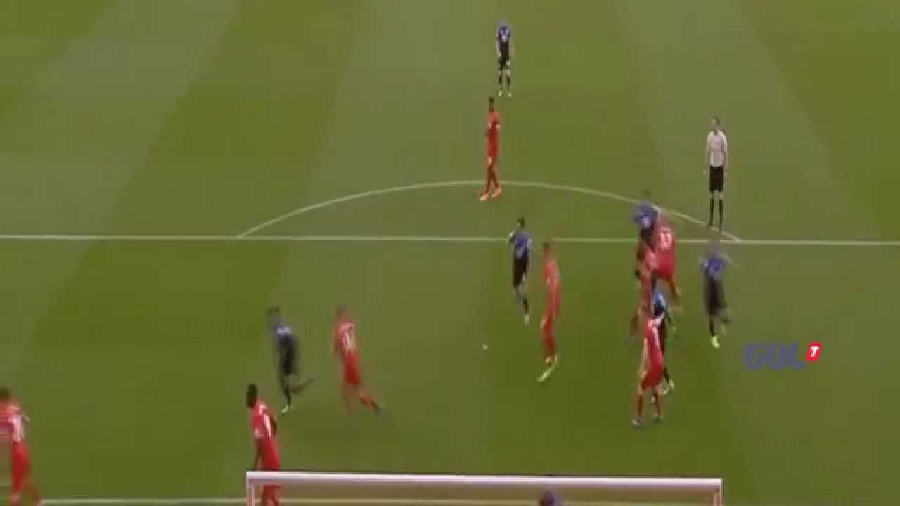 Tommy Elphick Disallowed GOAL | Liverpool vs AFC Bournemouth 2015 - YouTube