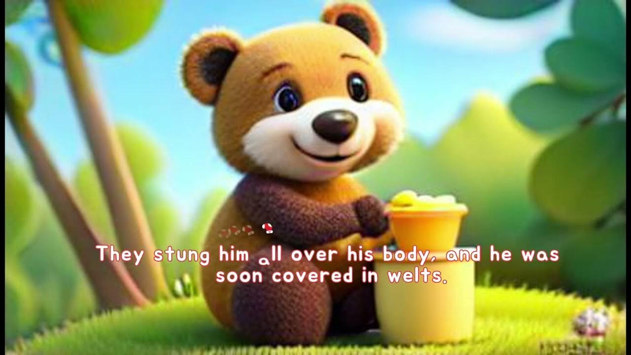 BEDTIME STORY | STORY OF The Greedy Bear Cub, Learn English from simple ...