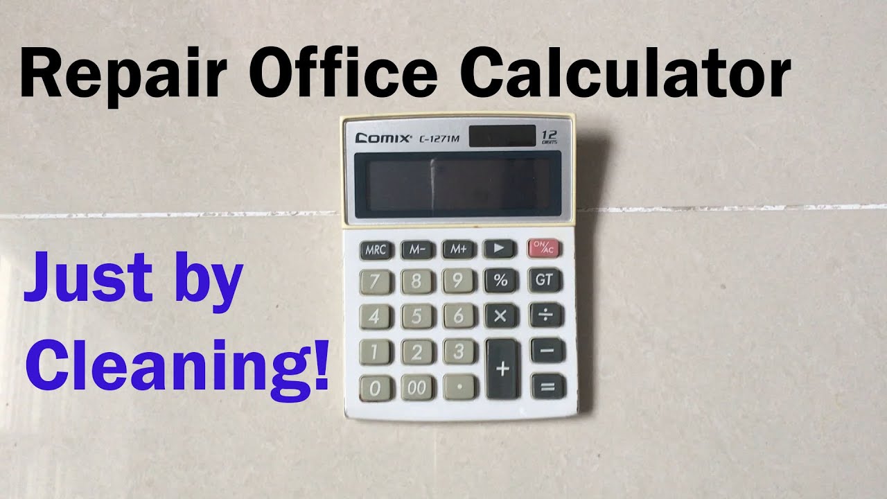 Calculator Repair - Unresponsive Keypad (Solved by Cleaning!) - YouTube