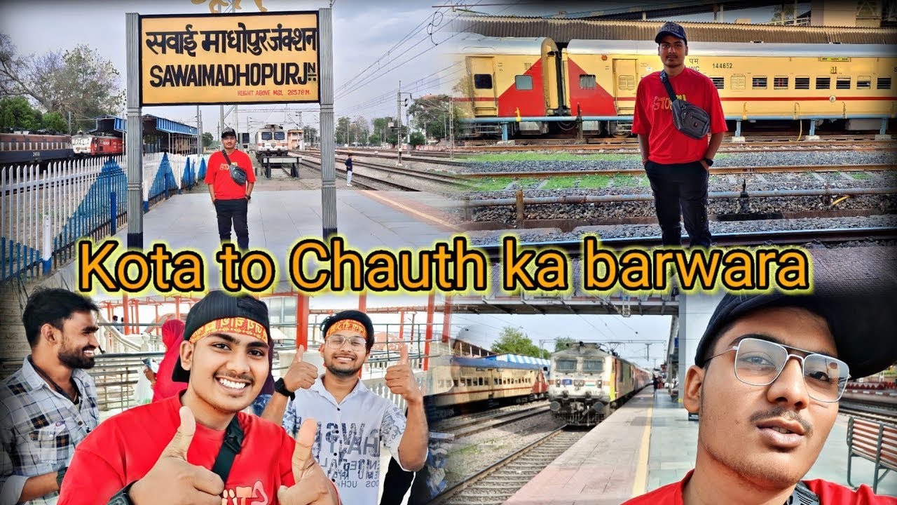 Kota To Chauth Ka Barwara | Train Journey Vlog | Dayodai Express Train ...