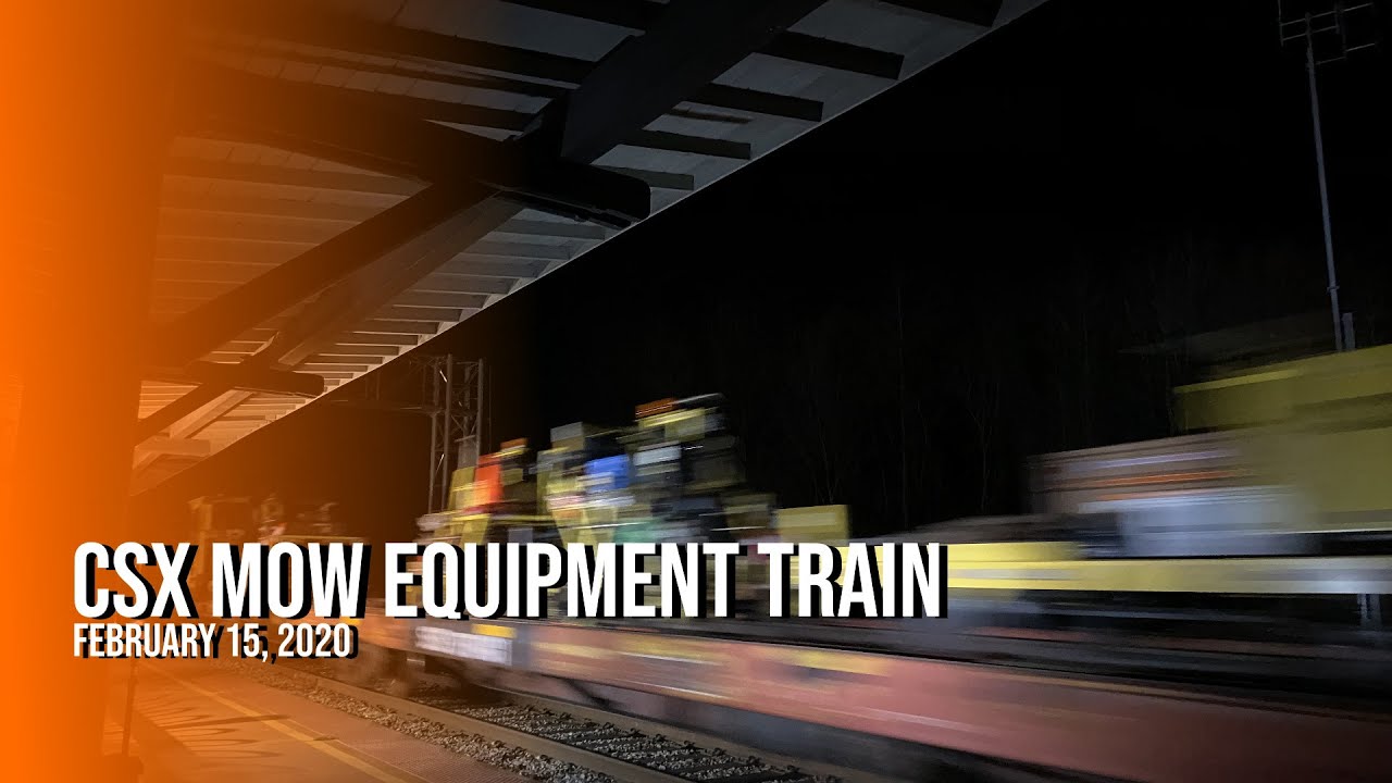 CSX MOW Equipment Train - YouTube