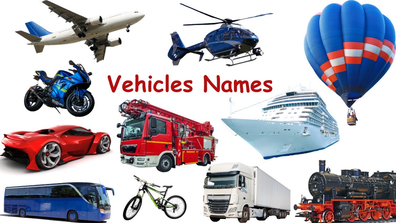 Vehicle Names | Types of Vehicles in English and Tamil || Vehicles ...