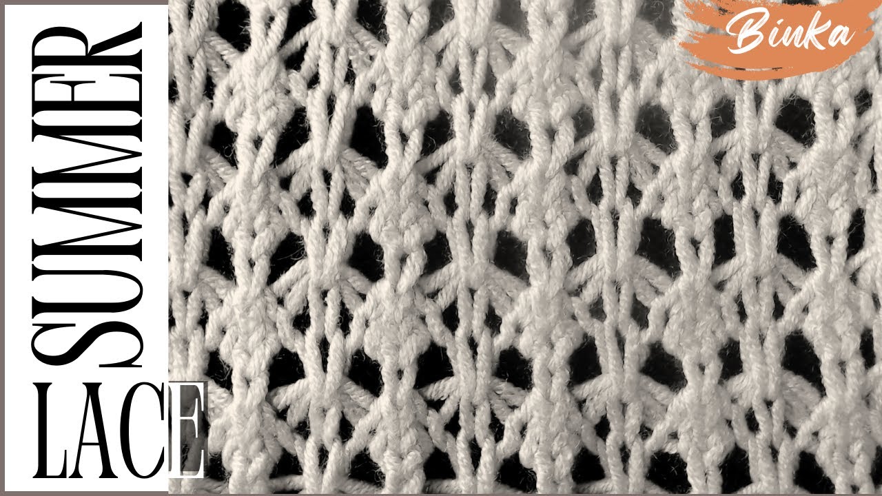 [Bulgarian] How to knit. А summer openwork two-sided knitting lace pattern. How to knit. - YouTube