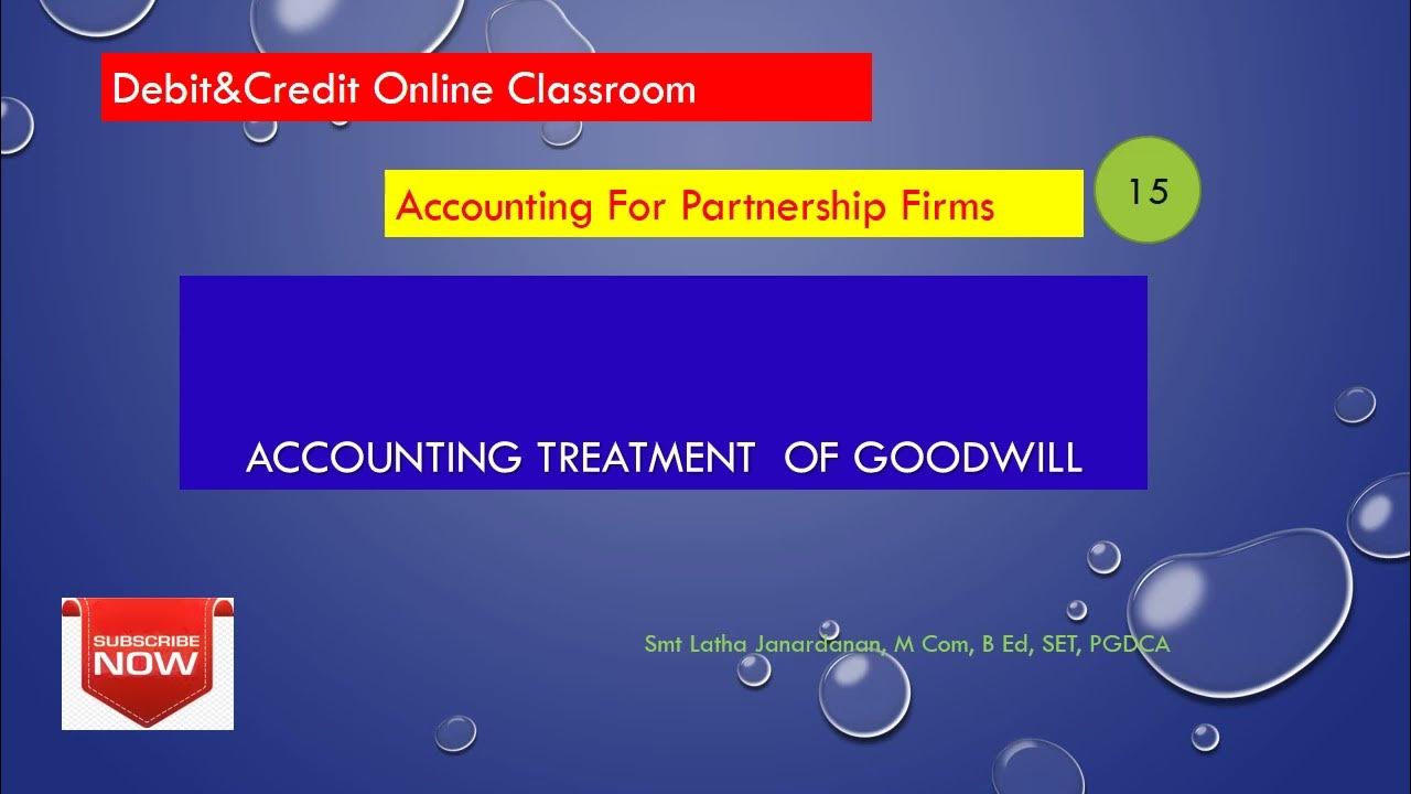 Accounting Treatment of goodwill - YouTube
