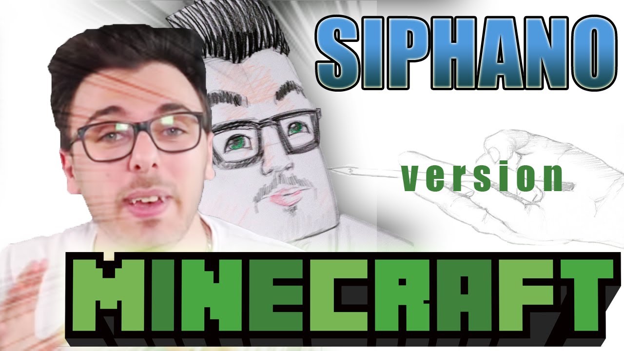 JE DESSINE SIPHANO version MINECRAFT ! - YouTube