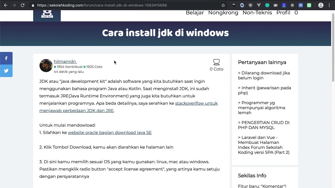 1 setup jdk dan intellej idea - YouTube