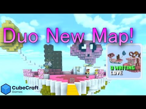 【New Map Duo EggWars】CubeCraft bedrock minecraft server game play PVP Love Introduction - YouTube