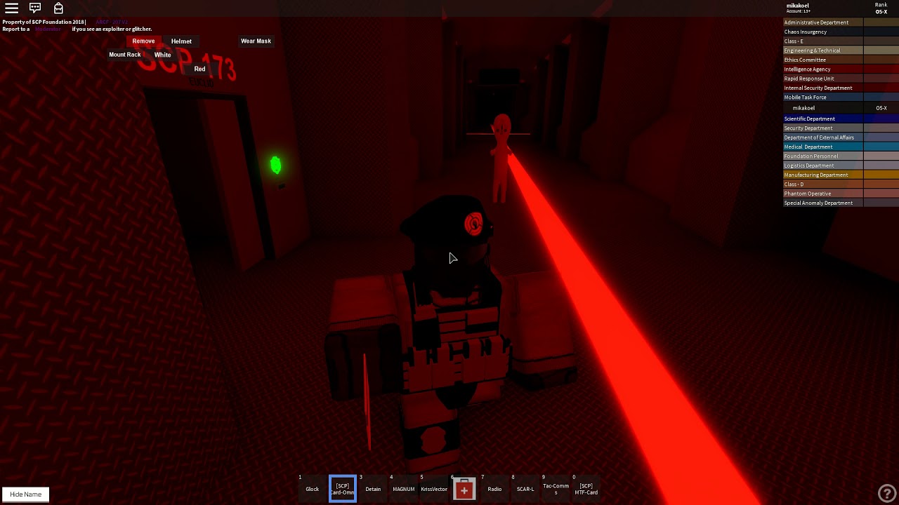 SITE-73 SCP 173 testing, recontaining. - YouTube