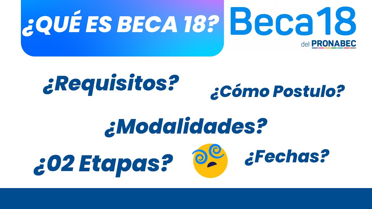 Beca 18 | TODO sobre BECA18 🚀 - YouTube