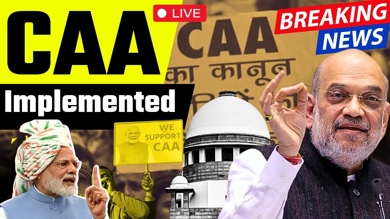 CAA News Live | CAA implemented | PM Modi Government's Big Announcement ...