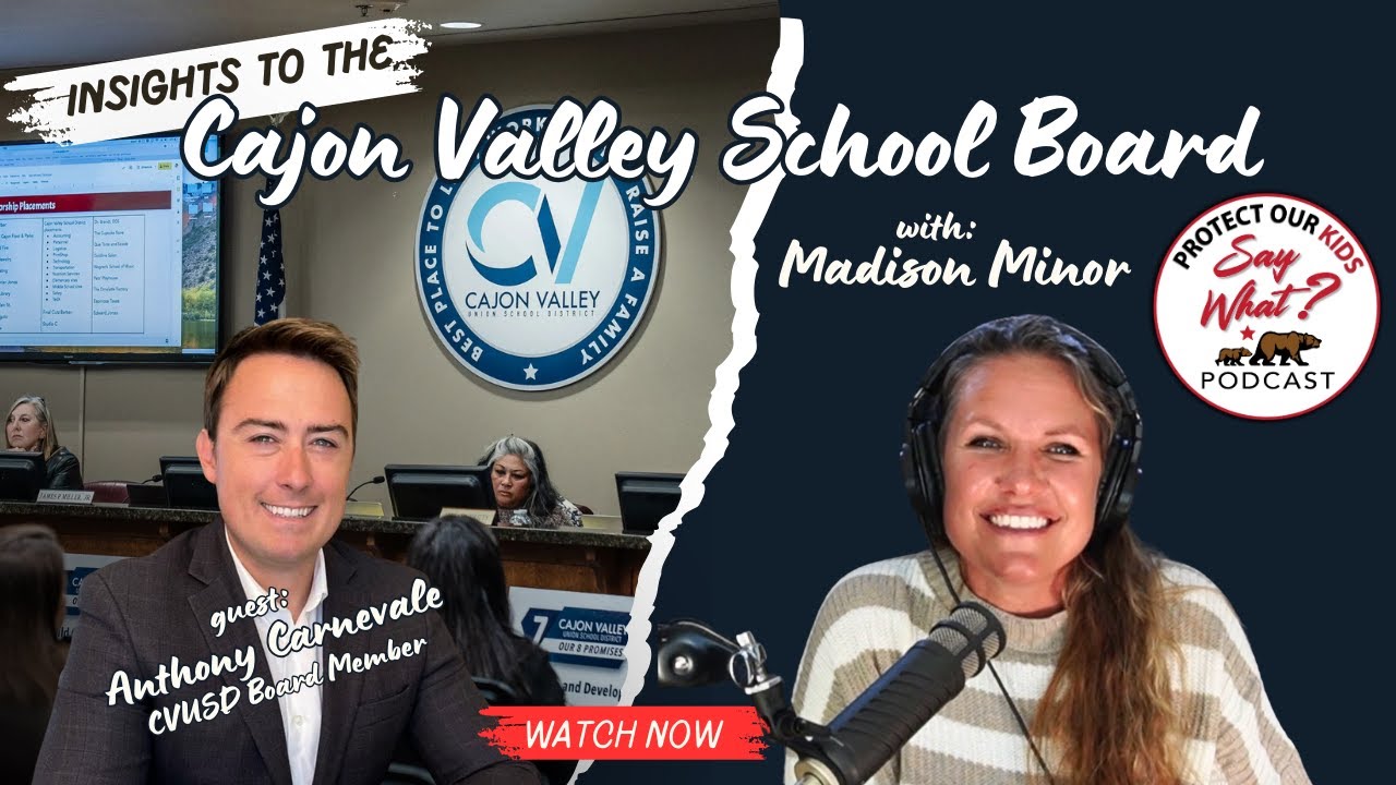 Insights to Cajon Valley School Board Guest: Anthony Carnevale CVUSD ...