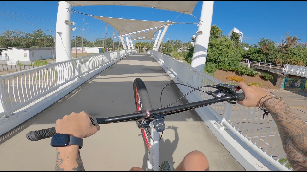 Wheelies on my SE Fast Ripper 29 Inch Geared BMX Bike in Florida - POV ...