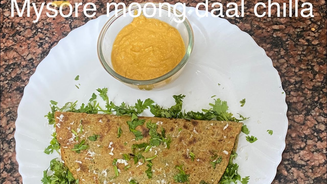 Mysore moong daal chilla taste bhi , health bhi #superyummy # ...