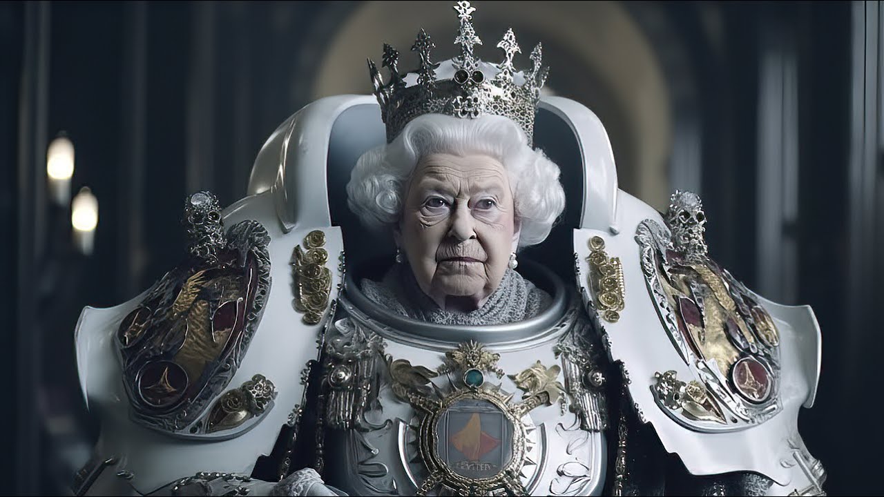 Queen Elizabeth II as 40K PRIMARCH | Midjourney AI Art, Ultra HD 4K ...