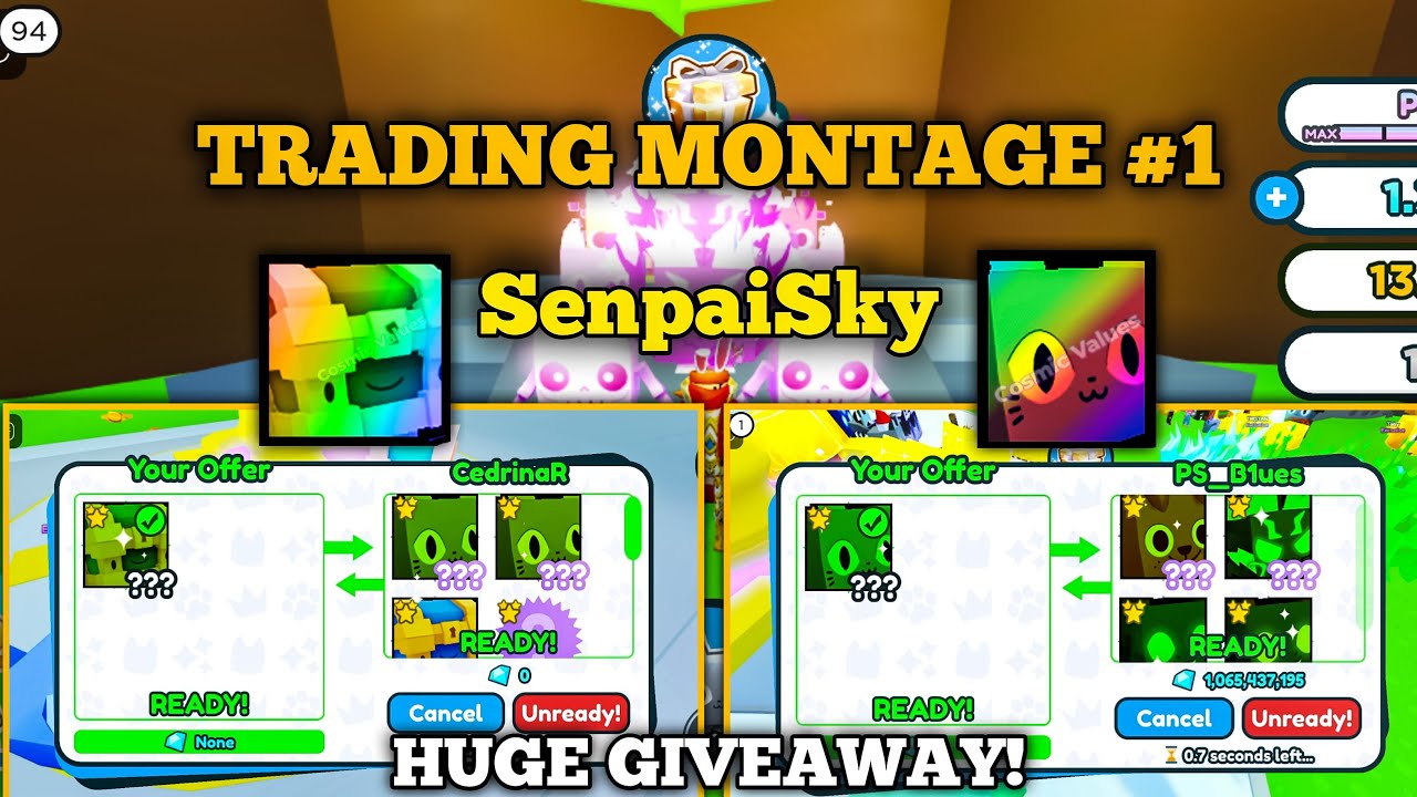 Pet Simulator X Trading Montage #1 | INSANE BIG PROFITS! | Pet ...